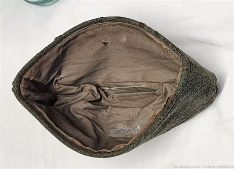 Wwii Ww2 Nsdap German Ss M40 Totenkopf Deathshead Overseas Side Cap Hat