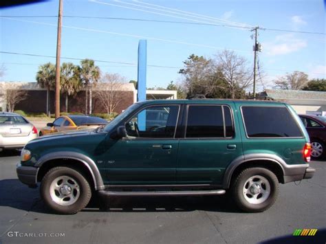 2000 Tropic Green Metallic Ford Explorer Xlt 4x4 46397413 Photo 5