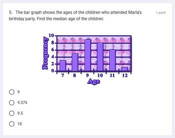 Mean Median Mode Range GOOGLE FORMS Assessment Basic Skills Snapshot