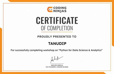tanudip chatterjee on linkedin codingninjas python workshop