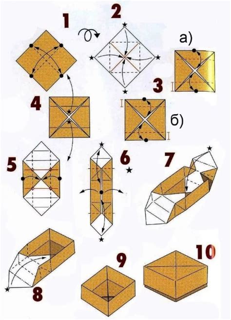 Как сделать коробочку из бумаги маленькую из картона без клея своими руками с крышкой