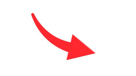 Изогнутая стрелочка на прозрачном фоне