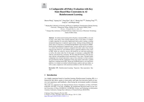 Pdf A Configurable Off Policy Evaluation With Key State Based Bias