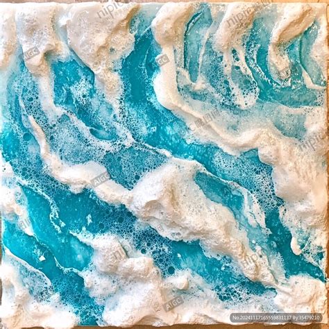 Ai创作图高贵石材纹海浪壁画 海洋流体画 大理石纹路客厅流体画 抽象海浪大理石纹 肌理彩色流体装饰画 蓝色透光大理石装饰画 蓝色流体创意抽象画 海洋抽象流体画 蓝色流水流体纹理瓷砖 蓝色玛瑙石