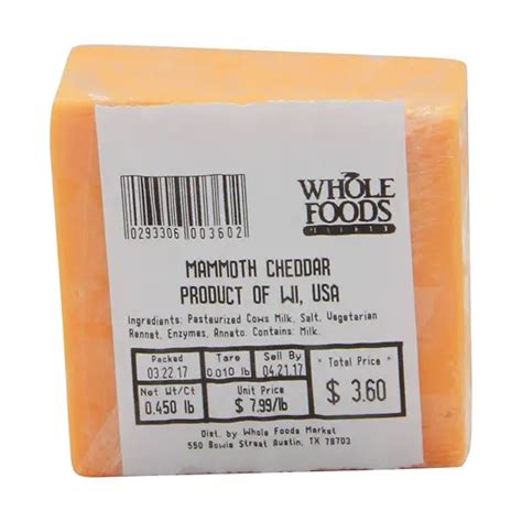 Hennings Mammoth Cheddar Grocery Pickup And Delivery Whole Foods Market