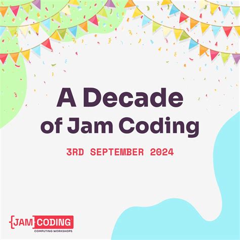 Jam Coding On Linkedin Adecadeofjamcoding Jamcodingturns10
