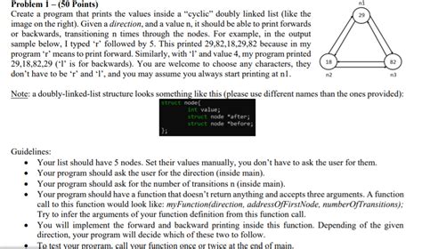 Solved N1 29 Problem 1 50 Points Create A Program That