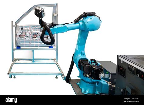 Close Up High Technology And Accuracy Equipment Robot Arm With Laser Portable 3d Scan During
