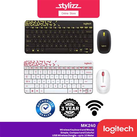 Logitech Mk240 Wireless Keyboard And Mouse Combo Simple Compact And Colorful Shopee Malaysia
