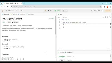169 Majority Element Leetcode Arrays Fundamentals Youtube