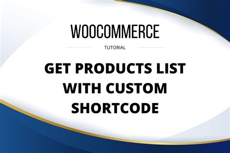 Woocommerce Get Products List With Custom Shortcode Conic Solutions