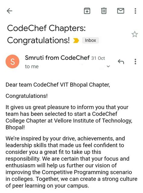 Surya Kumar V On Linkedin Codechef Codechefvitbhopalchapter 20 Comments