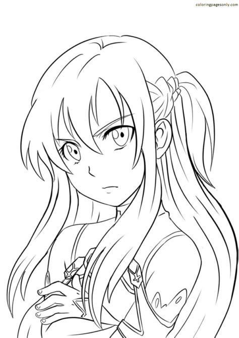 Asuna Coloring Pages Printable For Free Download