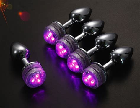 High Quality Led Light Colors Remote Control Anal Plug Sex Toy La Ledplug Lealso
