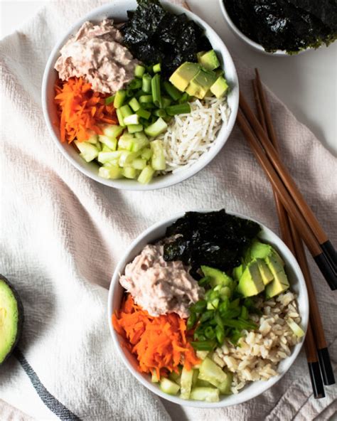 Tuna Sushi Bowls Perfect For Meal Prep Fit Mama Real Food