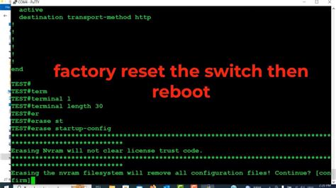 How To Backup And Restore Cisco Switch Configuration Using Putty Youtube
