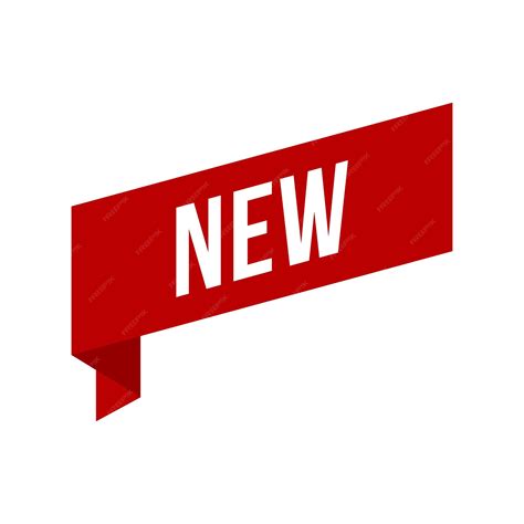 Premium Vector Red New Ribbon Vector Design Template