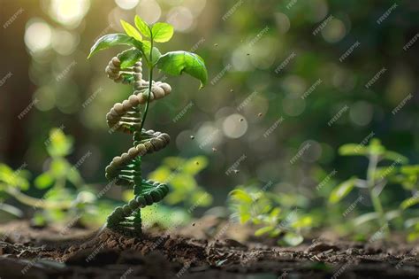 Premium Photo A Dna Double Helix Transforming Into A Genetically Generative Ai