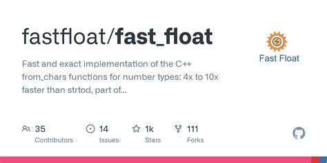 github fastfloat fast float fast and exact implementation of the c
