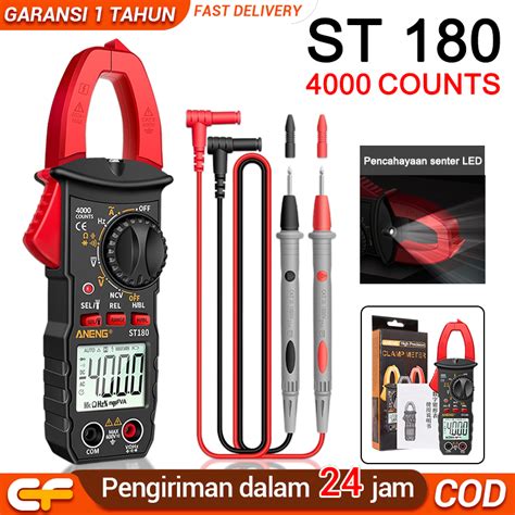 Epic Finds St180 Digital Clamp Meter Tang Ampere Multitester Digital Kabel Tester Ukur Arus