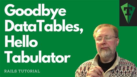 Rails 7 And Tabulator Ruby On Rails Tutorial Youtube