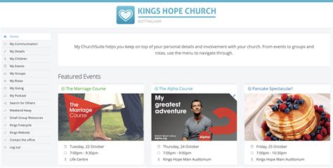 Getting Started With The Calendar Module ChurchSuite Support Articles
