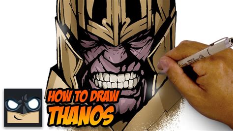 How To Draw Thanos Sketch Tutorial Youtube