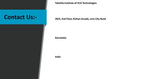 PPT Fpga Design Training Institutes Takshila Vlsi PowerPoint Presentation ID