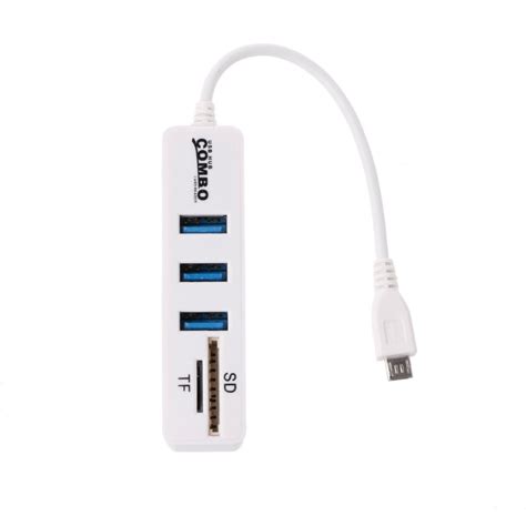 3 Port Usb 2 0 Hub Splitter Combo Micro Usb Connec Vicedeal