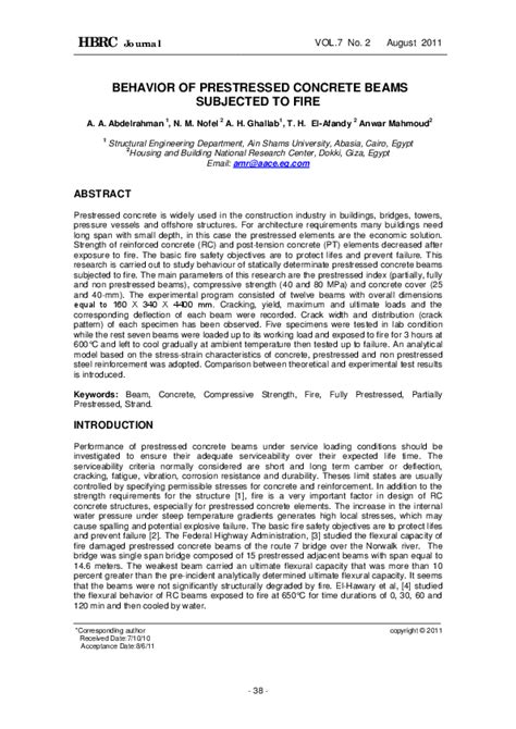 Shear Strength And Behavior Of Prestressed Concrete Beams The Best Picture Of Beam