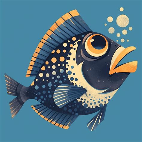 Premium Vector Triggerfish Protecting Its Nest