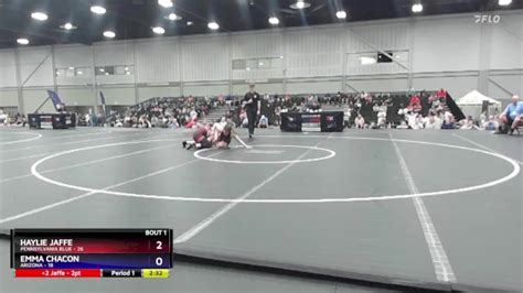 135 Lbs Round 1 8 Team Haylie Jaffe Pennsylvania Blue Vs Emma Chacon Arizona
