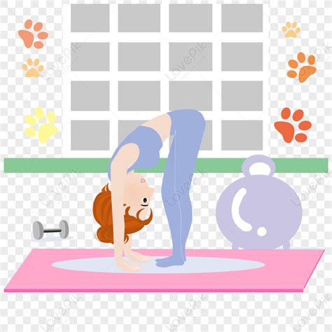 요가 여자 Png 일러스트 무료 다운로드 Lovepik