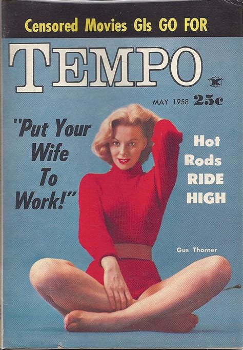 May 1958 Tempo Magazine Vol10 5 Gus Thorner 50s Magazine Gent