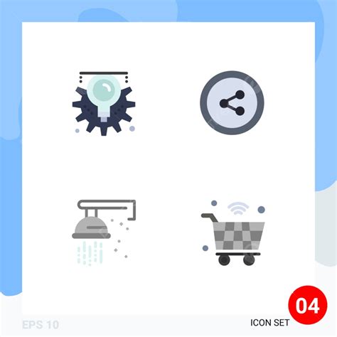 University Application Vector Design Images 4 Universal Flat Icons Set