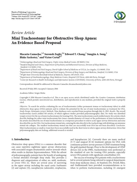 Obstructive Sleep Apnea Pdf Sleep Apnea Medicine