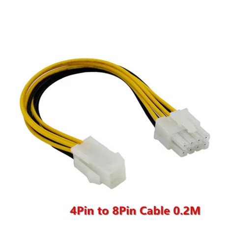 Jual 4 Pin To 8 Pin Cpu Power Supply Adapter Converter Atx Cable 12v Extension Adapter Converter