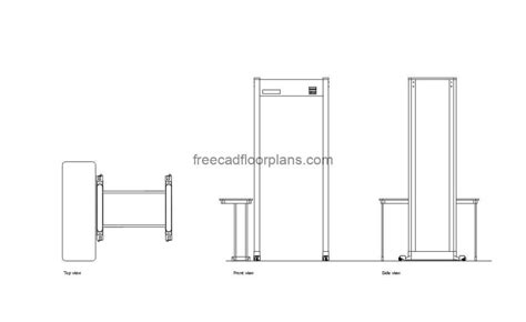 Walk Through Body Scanner Free Cad Drawings
