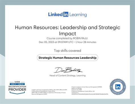 Robin Raju Chrmp Hrbp Iim Hr Analytics On Linkedin Certificate Of Completion