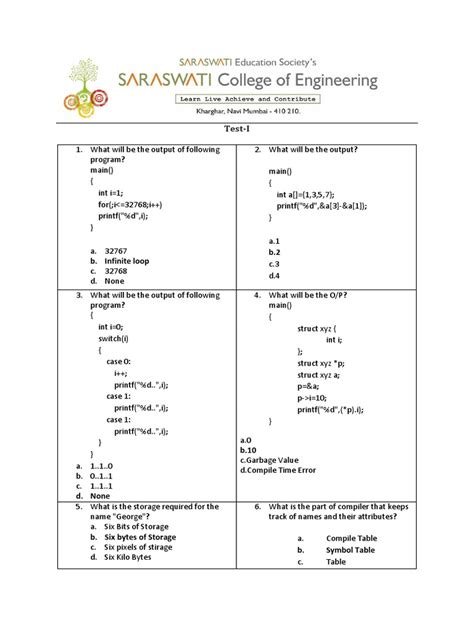 Technical Test Practice Wipro Pdf C Programming Language