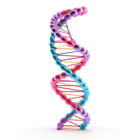 Premium Photo A Close Up Of A Model Of A Double Stranded Dna