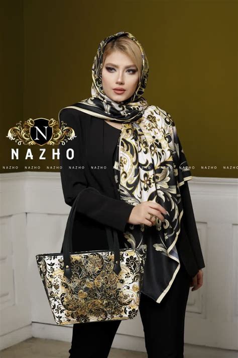 خرید و قیمت ست کیف و روسری زنانه طرحدار شیک با کیف مستطیلی با ارسال