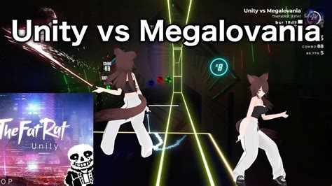Beat SaberUnity Vs Megalovania TheFatRat YouTube