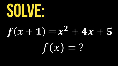 How To Find F X I Olympiad I Sat I Mcat I Ssc I Ixth I Xth I Kvyp I Ntse I Gre I Jee Main Youtube