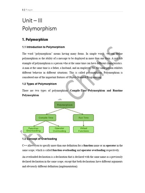 Oop Unit 3 Notes Pdf Inheritance Object Oriented Programming C