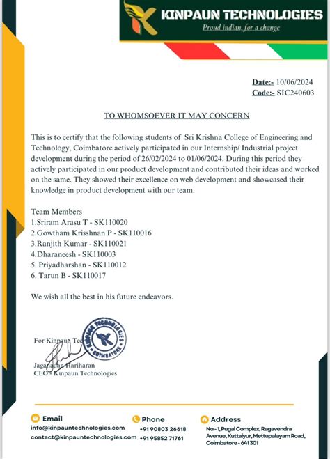 Dharaneesh A On Linkedin Internship Webdevelopment