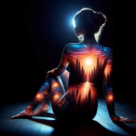 Premium Vector Vector A Woman Sitting On The Ground With A Body