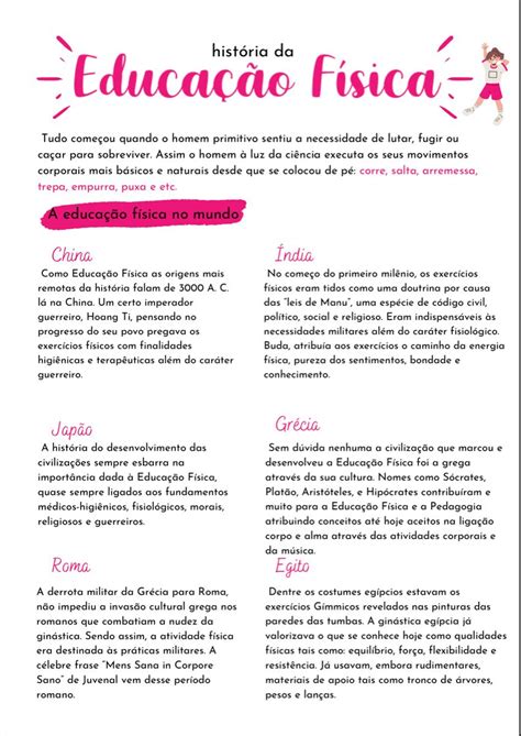 Historia Da Ed Fisica Resumo Fdplearn
