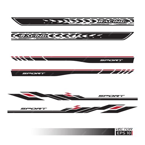 Premium Vector Side Car Body Vector Stripes Decal Vehicle Vector