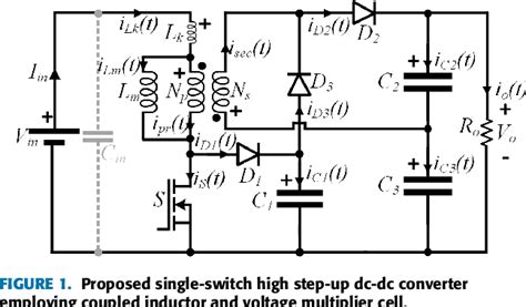 Figure 1 From Single Switch High Step Up Dc Dc Converter Employing